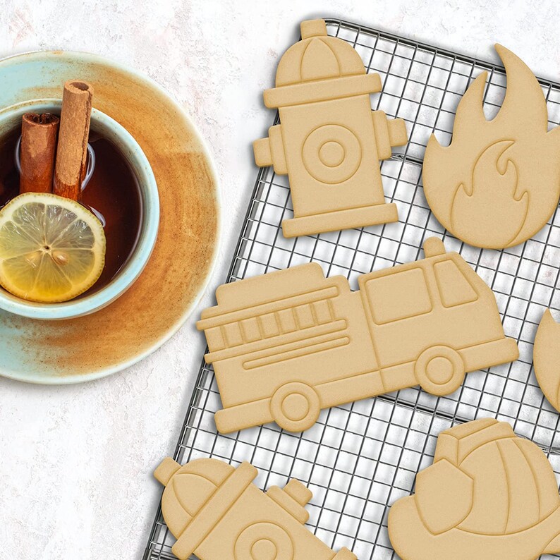 Fire Fighting Cookie Cutter Set of 5 Fire Hydrant Fire - Etsy