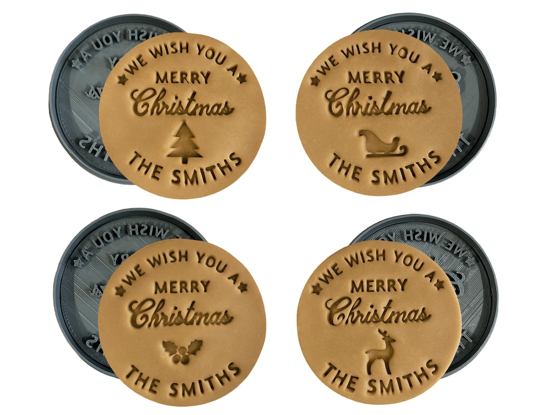 Christmas Custom Cookie Cutters | Santa Claus Gingerbread Snowman ...