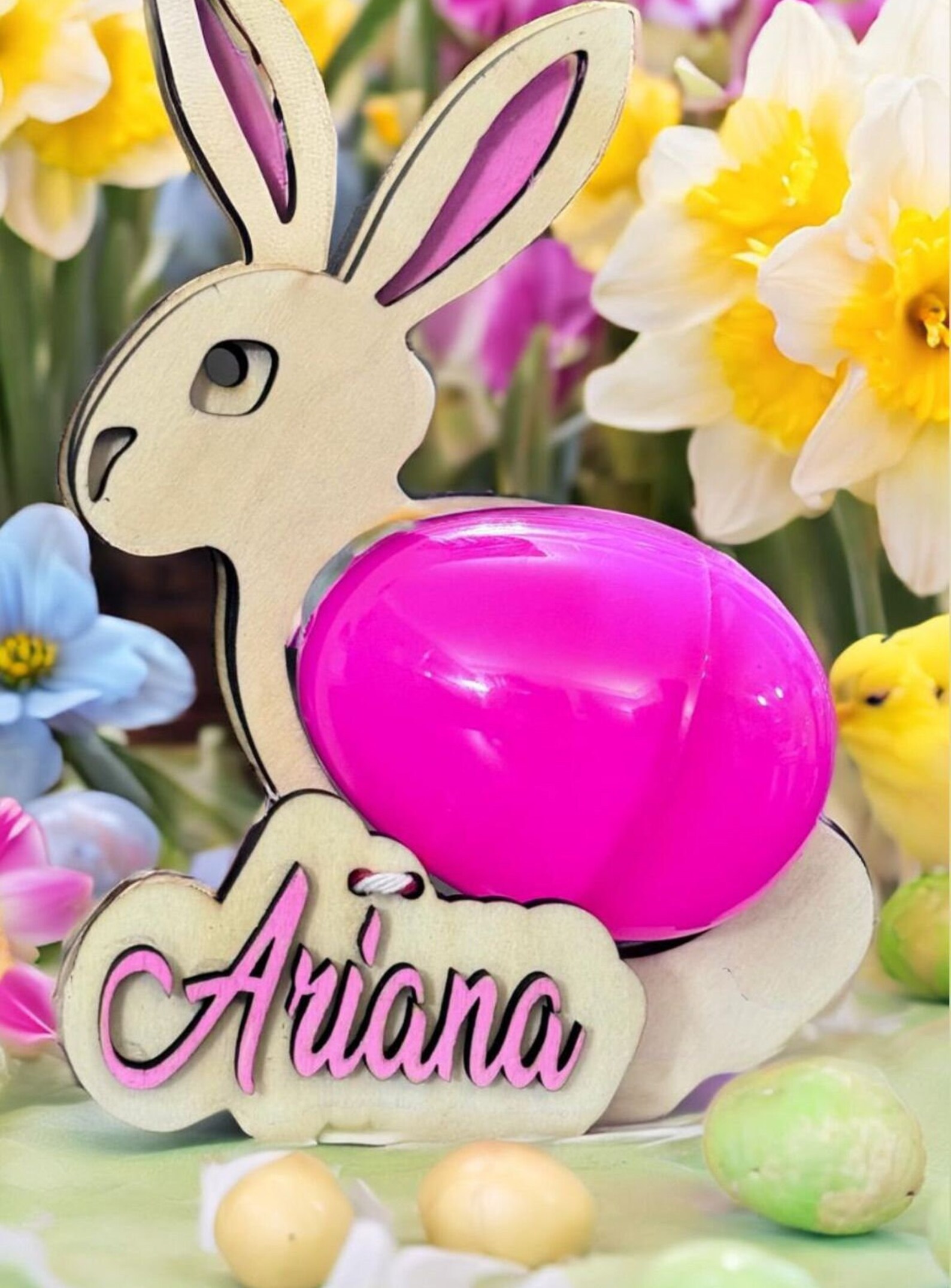 Easter Bunny Candy Holder, Easter Basket Stuffer, Easter Gift, Easter ...