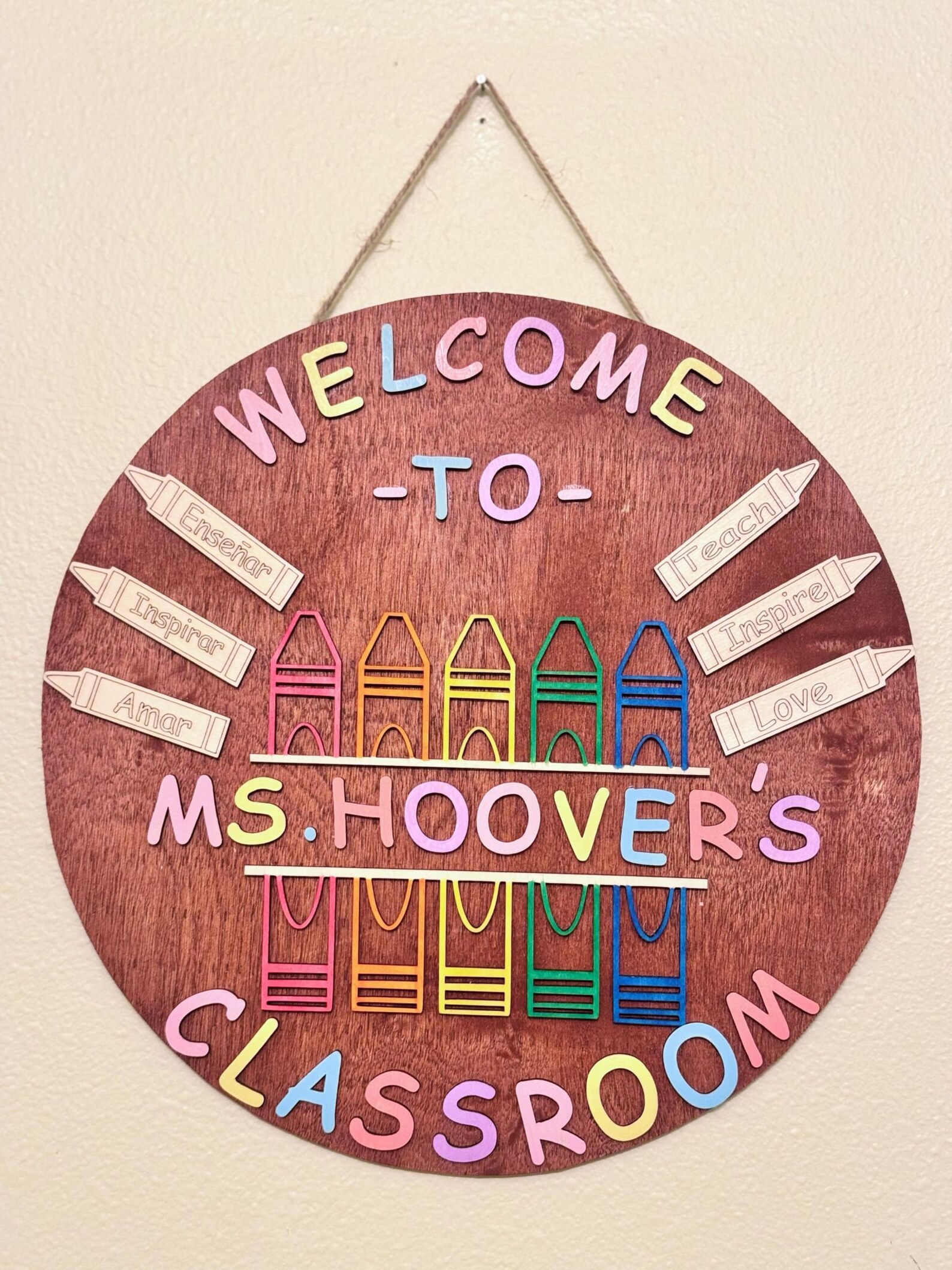 Custom Teacher Classroom Door Sign - Teacher's Day Gift - Etsy