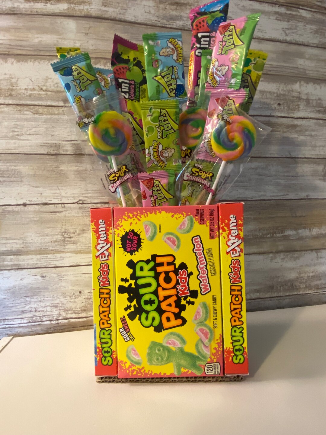 Sour Candy Bouquets Extreme Sour Kids or Adults Bouquet Free Shipping ...