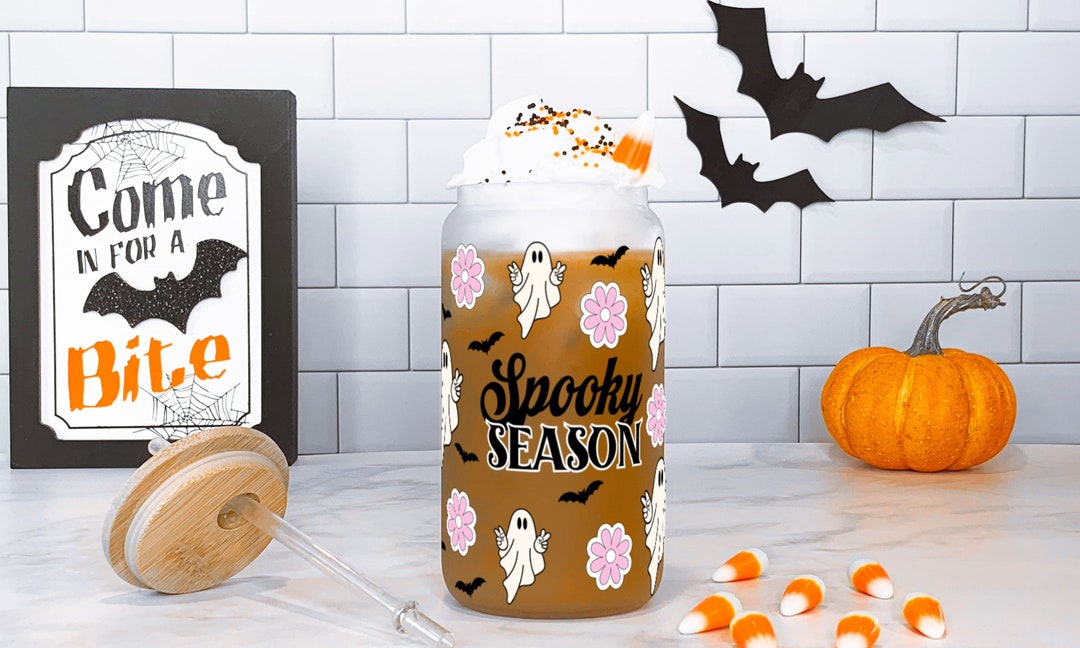Spooky Season Halloween Ghost Coffee Cup for Halloween Lovers Cute ...