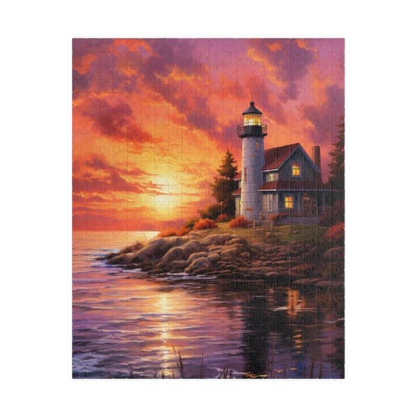 Lighthouse Puzzle - Etsy