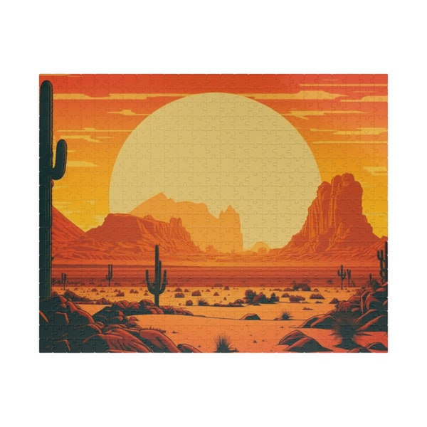 Desert Sunset - Etsy