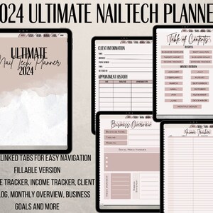 2024 Ultimate Nailtech Planner - Etsy