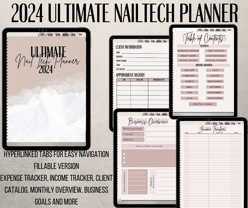 2024 Ultimate Nailtech Planner - Etsy