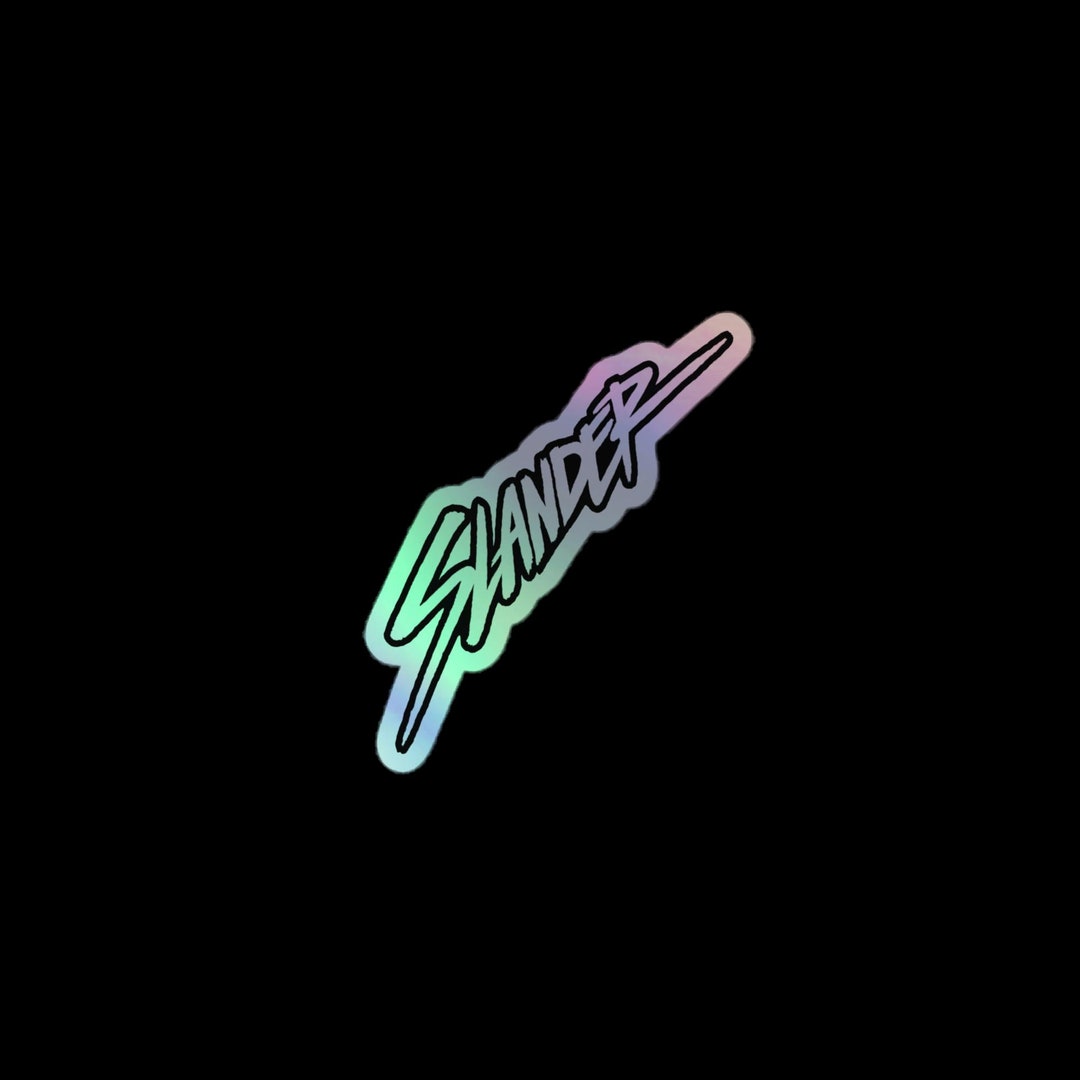 Slander Holographic Sticker - Etsy