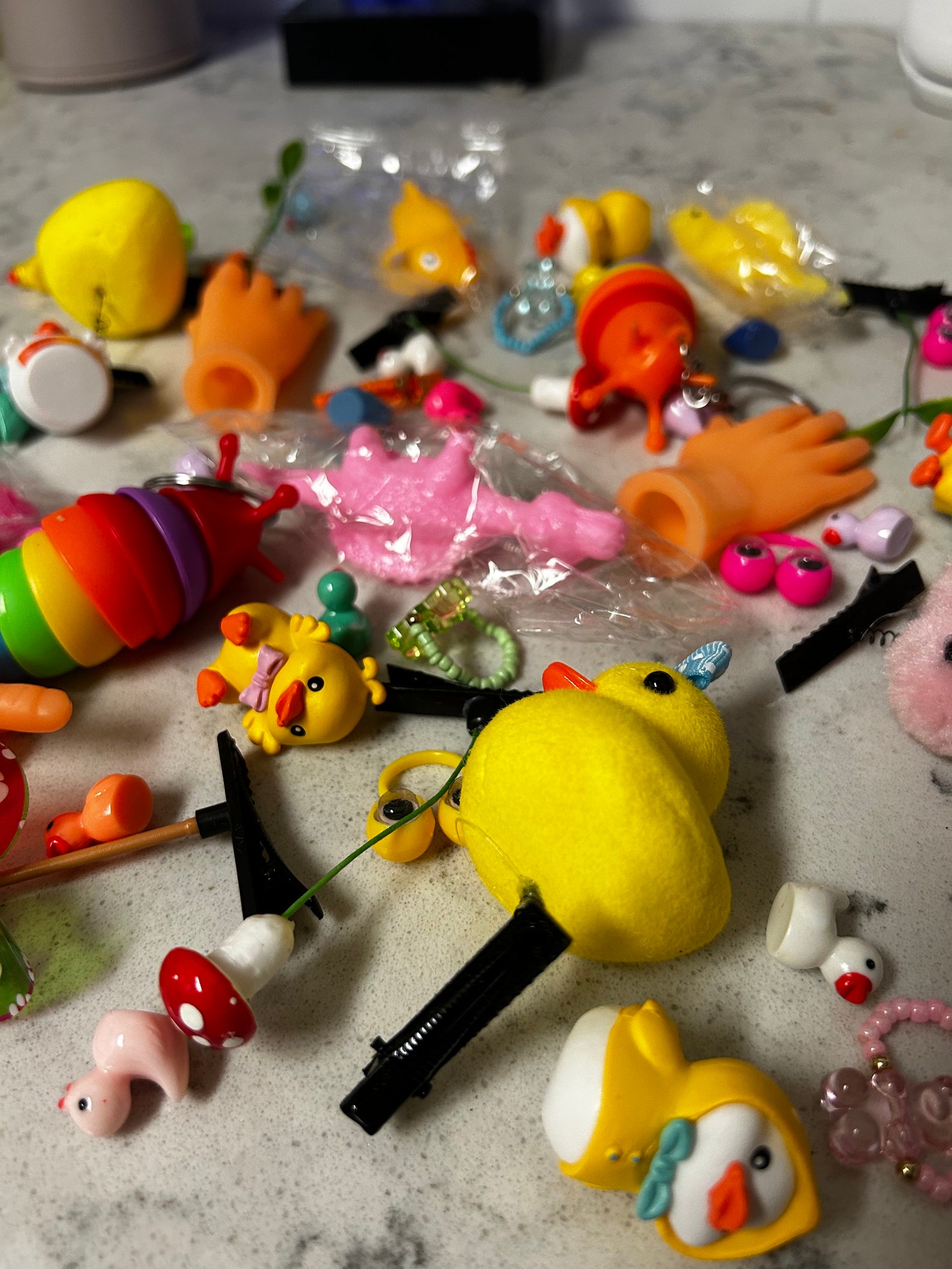 Rave Trinket Assorted Box Sprouts. Rings. Dinosaurs. Fidgets. Ducks ...