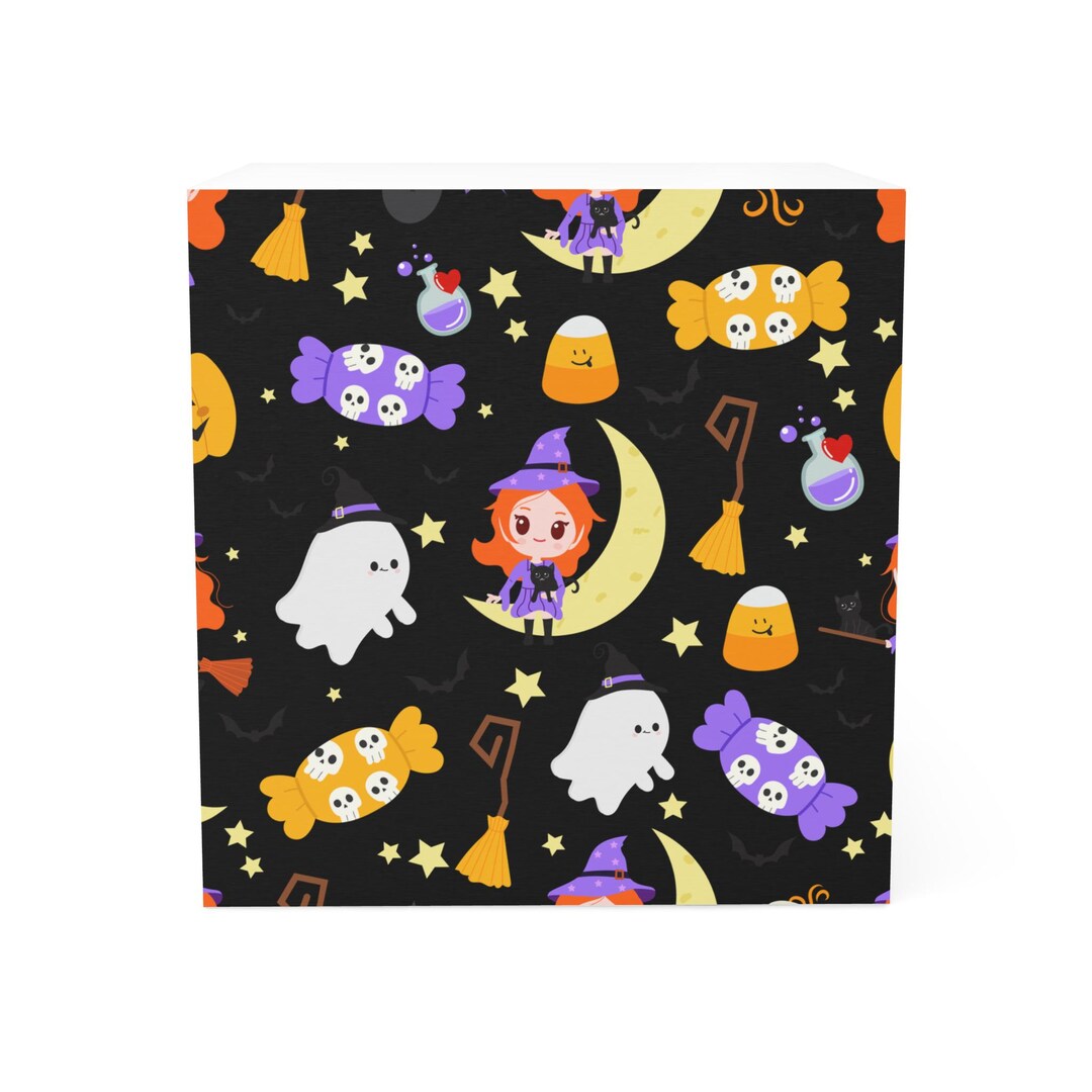 Halloween Theme Note Cube, Halloween Sticky Notes, Memo Pad, Halloween ...