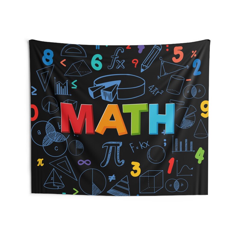 Math Class Indoor Wall Tapestry, Back to School, Mathteacher Gift, Math ...