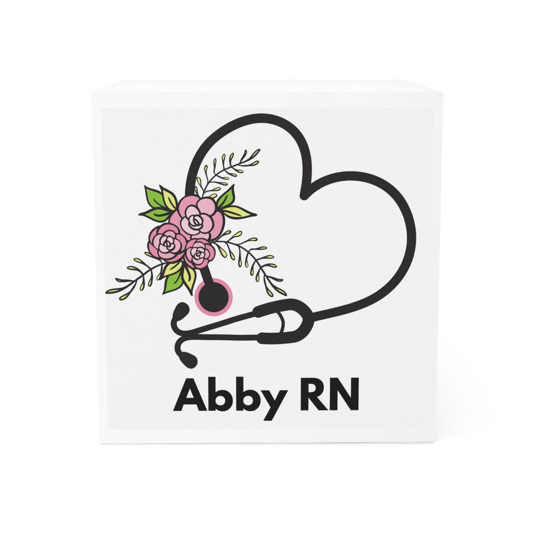 Heart Stethoscope Note Cube, Medical Student Gift, Doctor Appreciation ...
