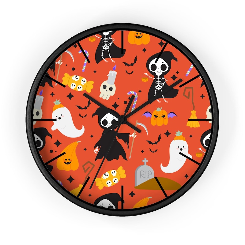 Halloween Clock - Etsy