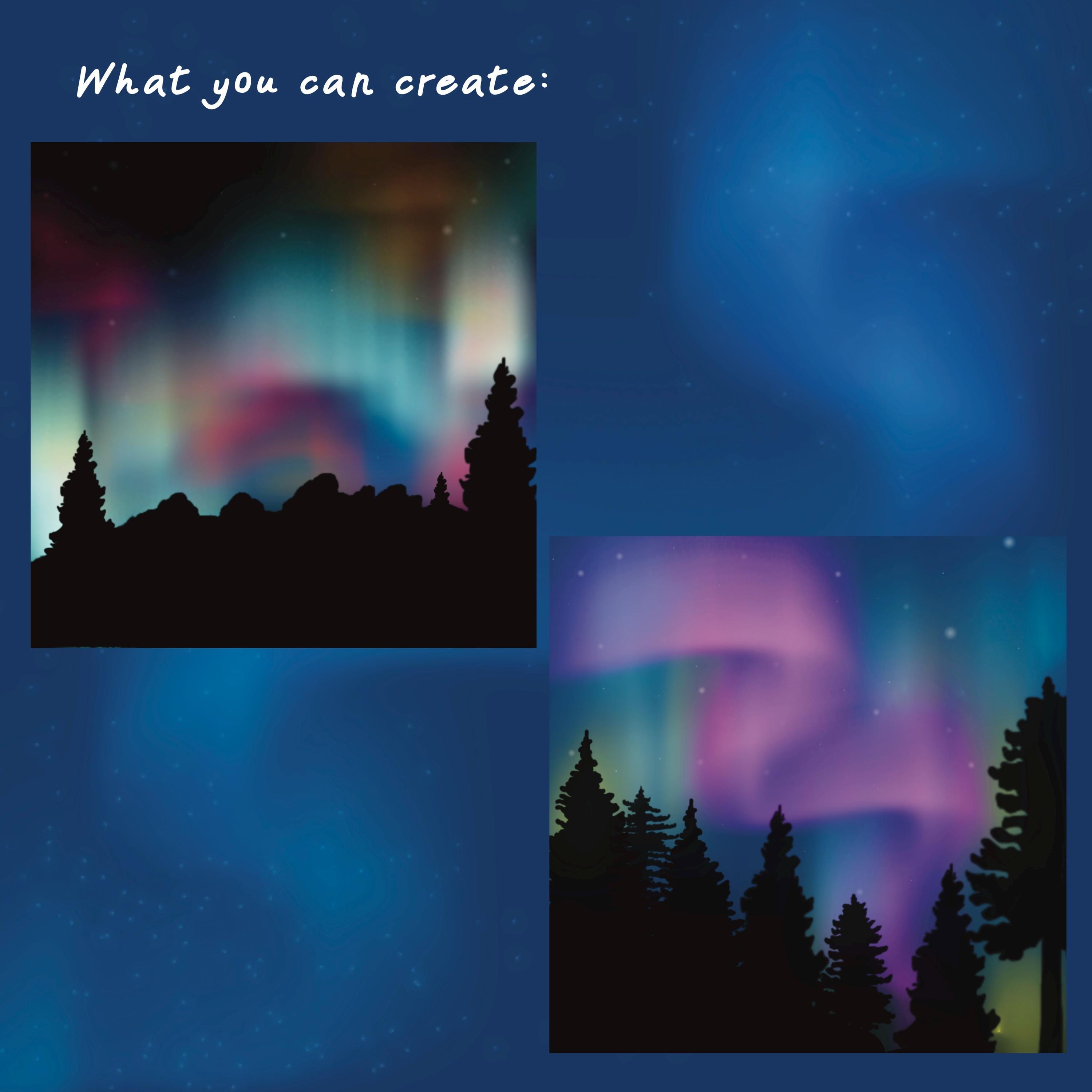 Northern Lights Procreate Brush Set Northern Lights Effects Procreate