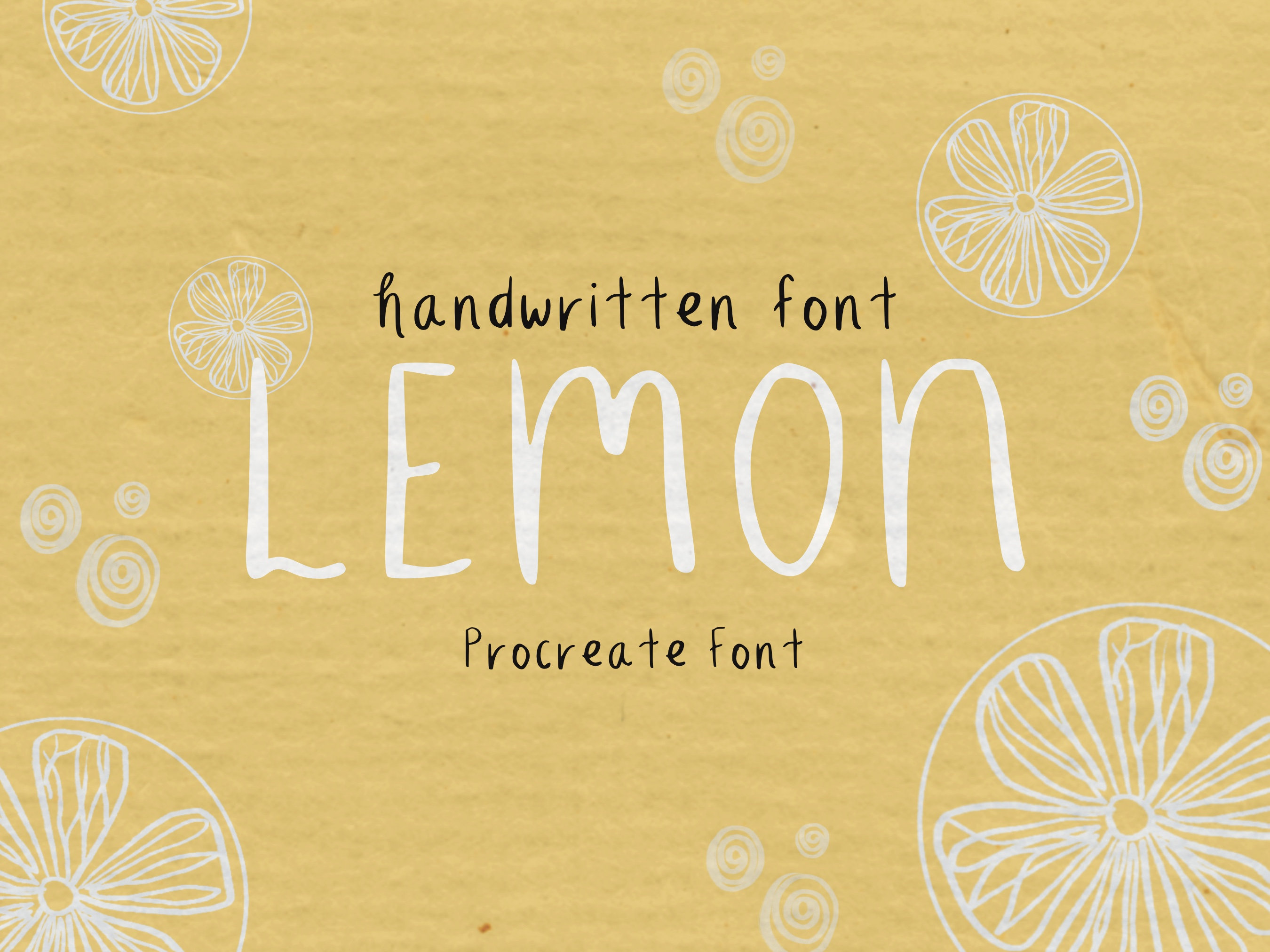Lemon Handwritten Font, Font, Procreate Fonts, Cute Font, Spring Font ...