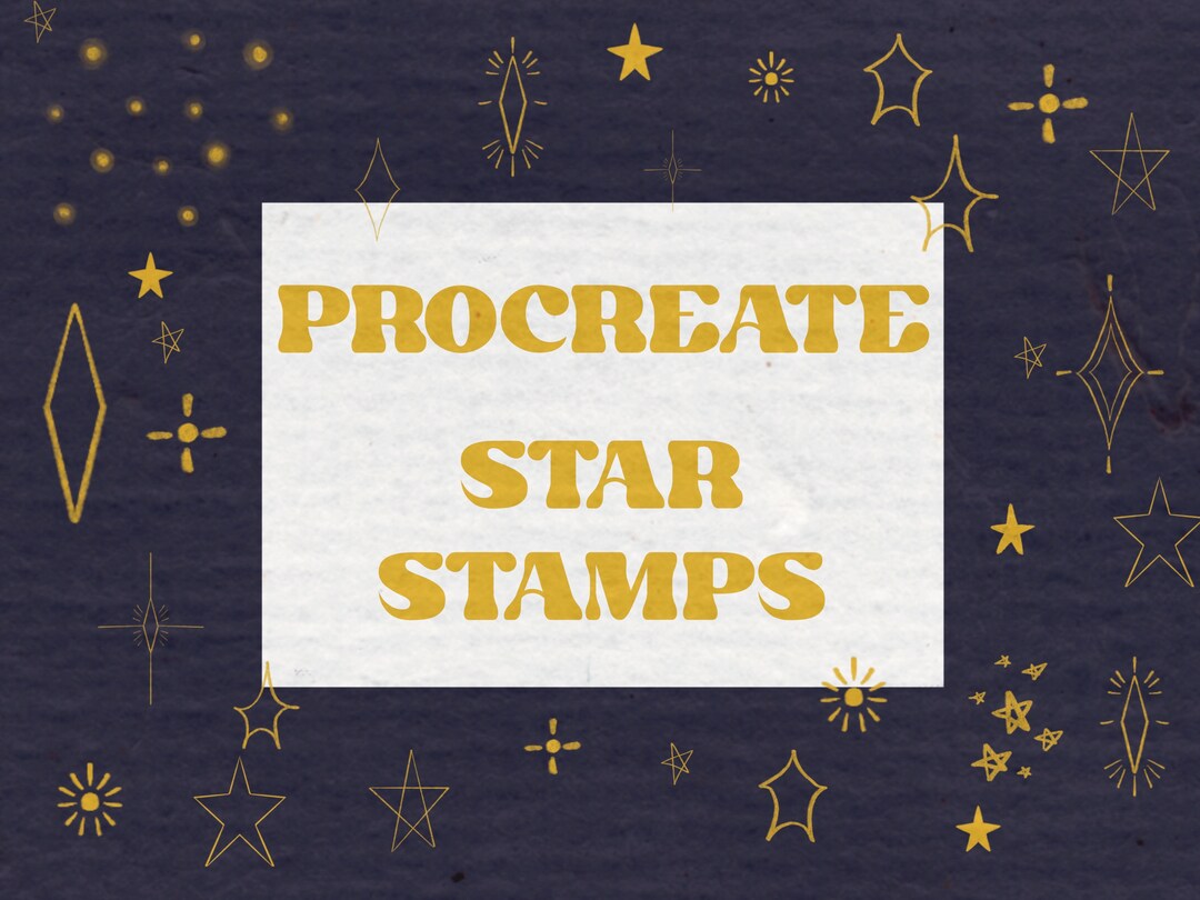 Procreate Star Stamps | Star Procreate Stamps | Procreate Space Stamps ...
