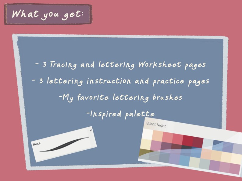 Christmas Procreate Lettering Book, iPad Tools, iPad Workbook ...