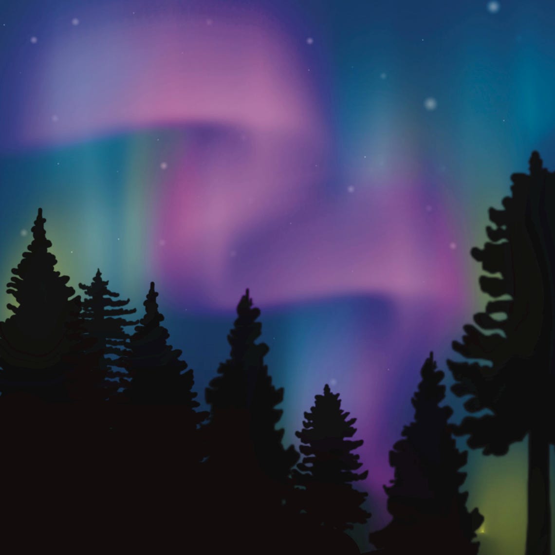 Northern Lights Procreate Brush Set Northern Lights Effects Procreate
