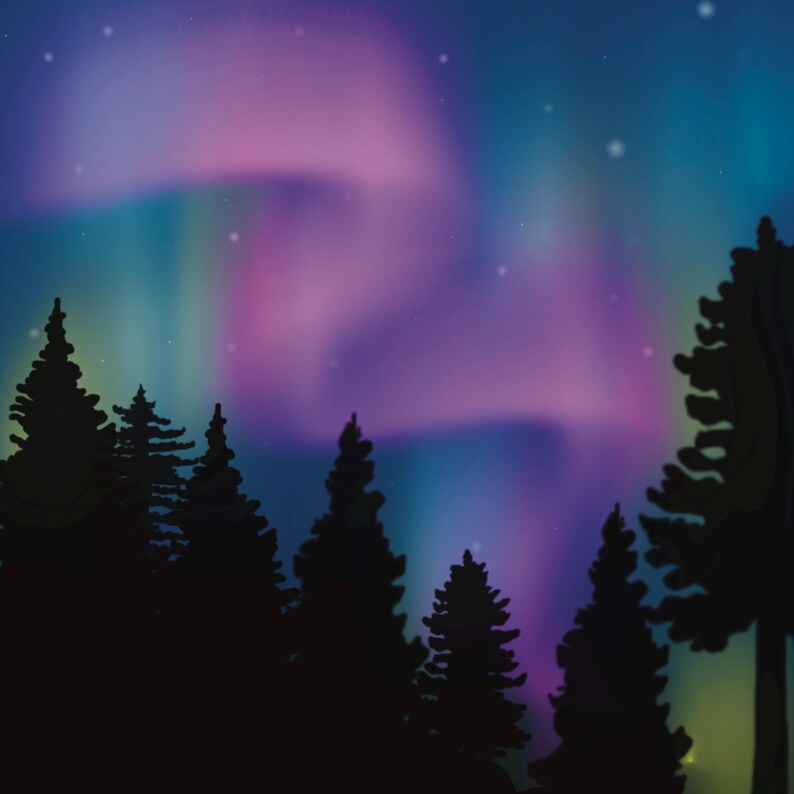 Northern Lights Procreate Brush Set, Northern Lights Effects, Procreate ...