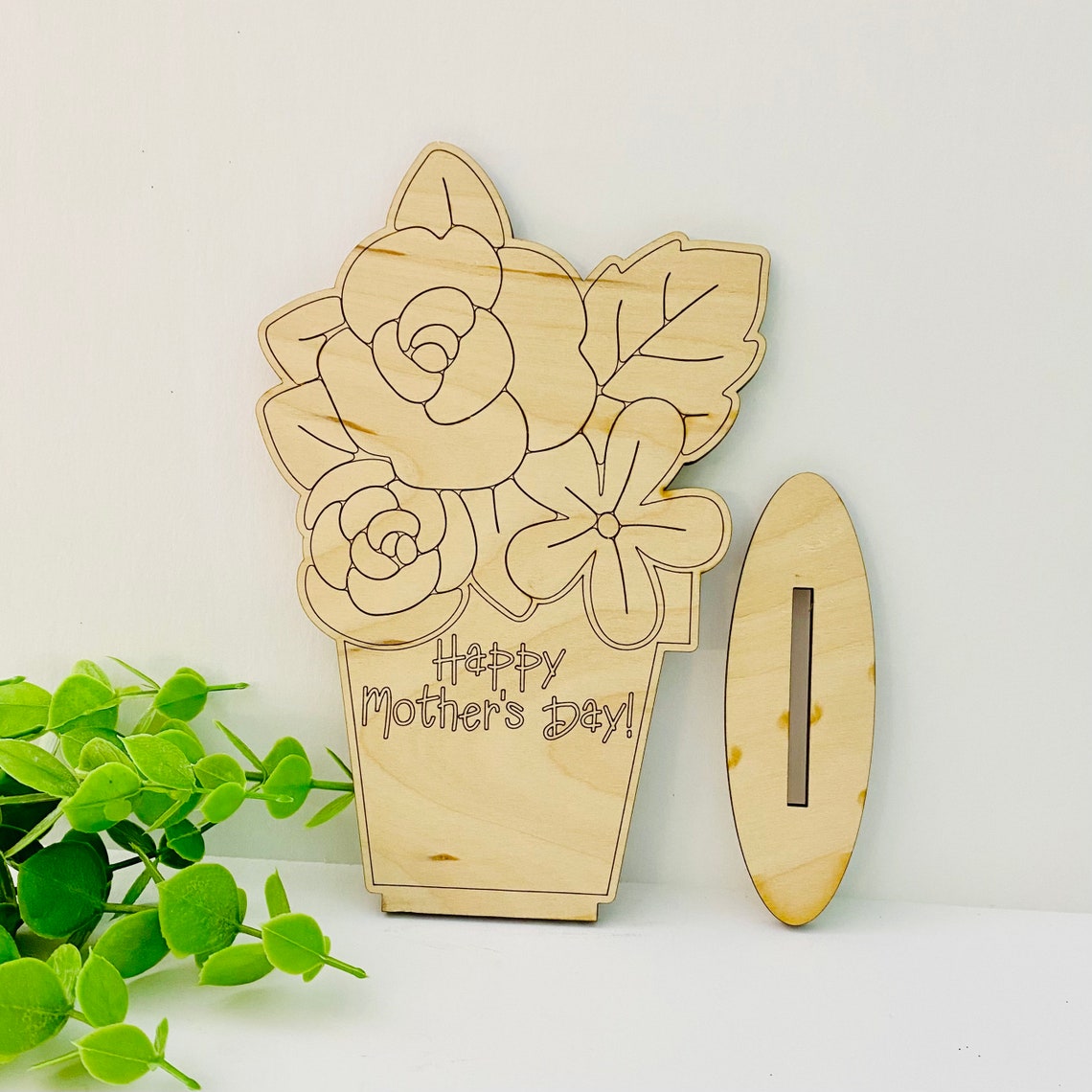 Mothers-day-diy-paint-flower-bouquet-woodgrainandbeam - Etsy