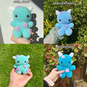Blue Monster Crochet Pattern - Etsy