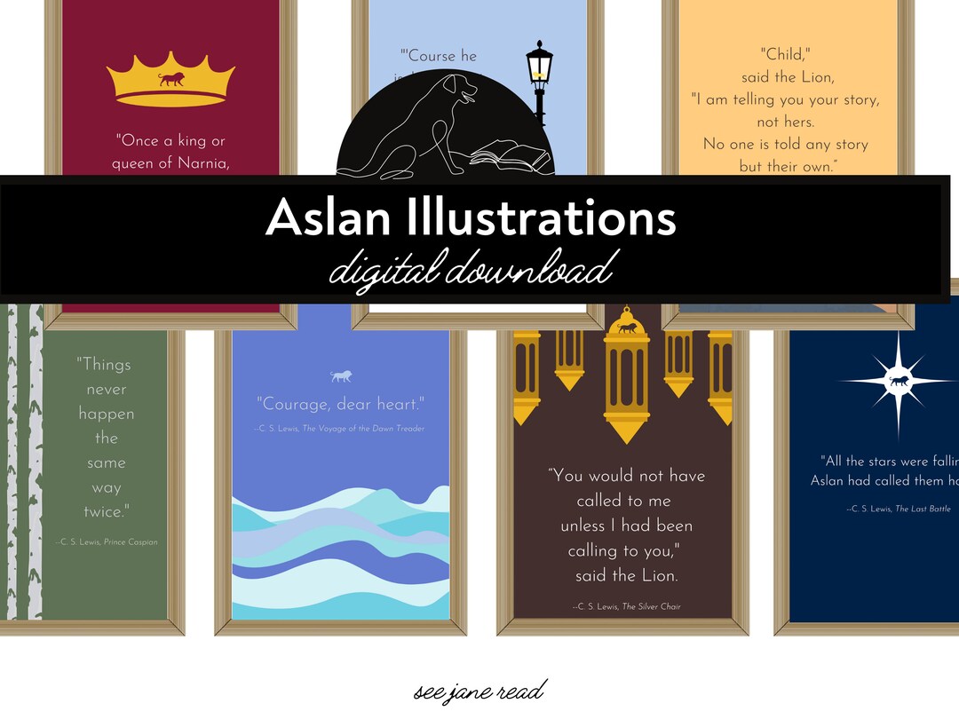Aslan Illustrations: Digital Download - Etsy