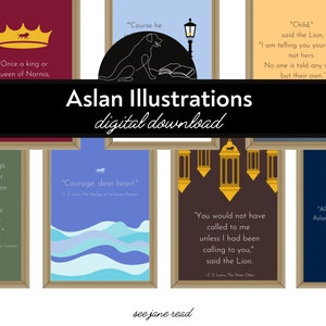 Aslan Illustrations: Digital Download - Etsy