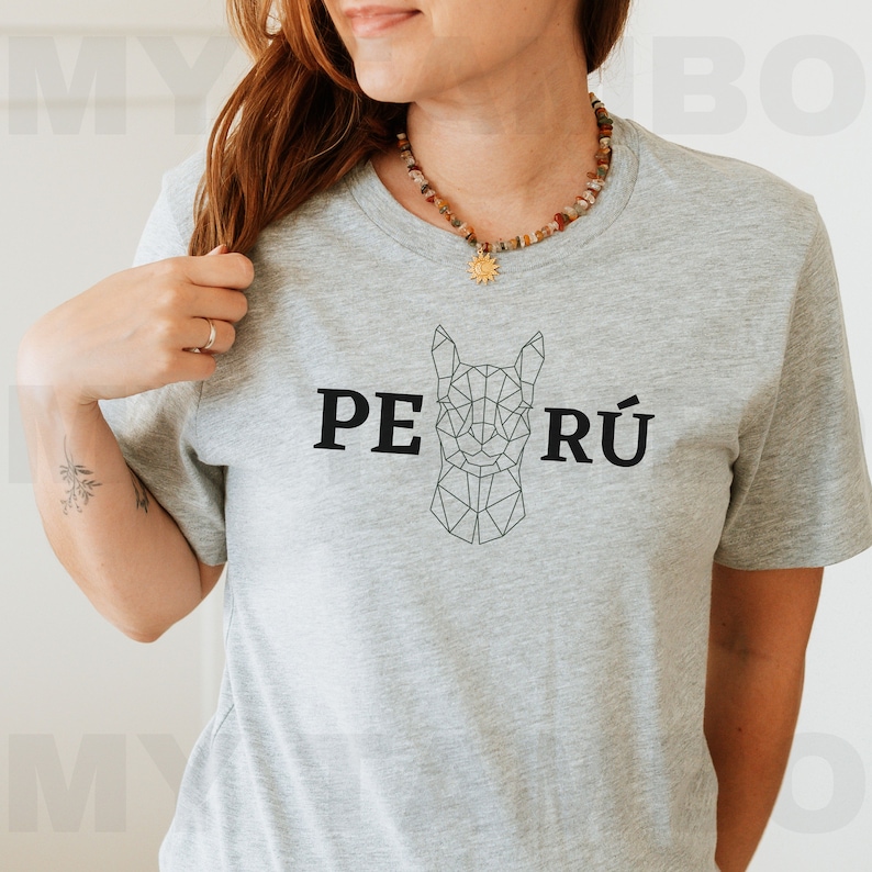Peru Geometric Alpaca T-shirt, Peruvian Pride Tee - Etsy