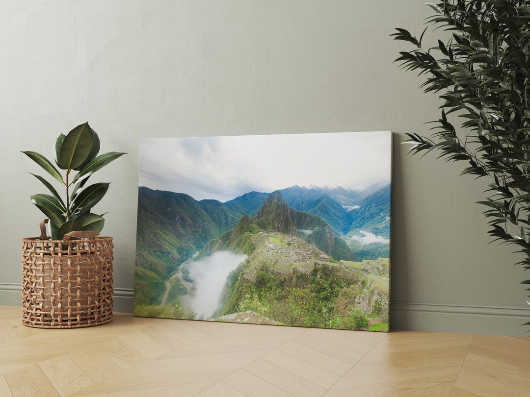 Machu Picchu Canvas, Peru, Peru Art, Peru Wall Decoration, Cusco Art ...