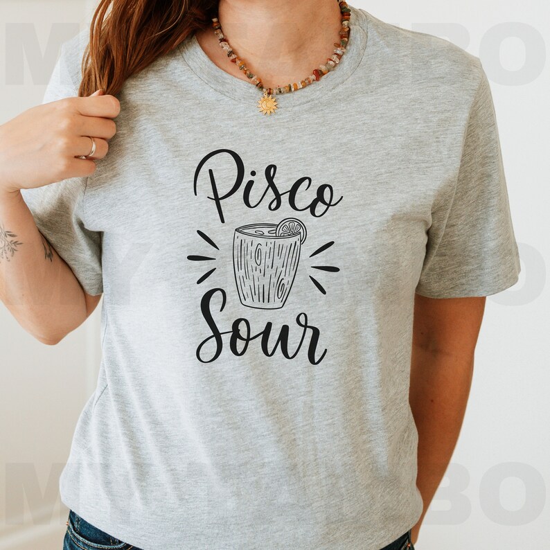 Pisco Sour T-shirt, Peruvian Cocktail Shirt, Unisex Jersey Tee - Etsy