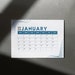 2024 Printable Blue Calendar Minamalist Calendars Planners - Etsy