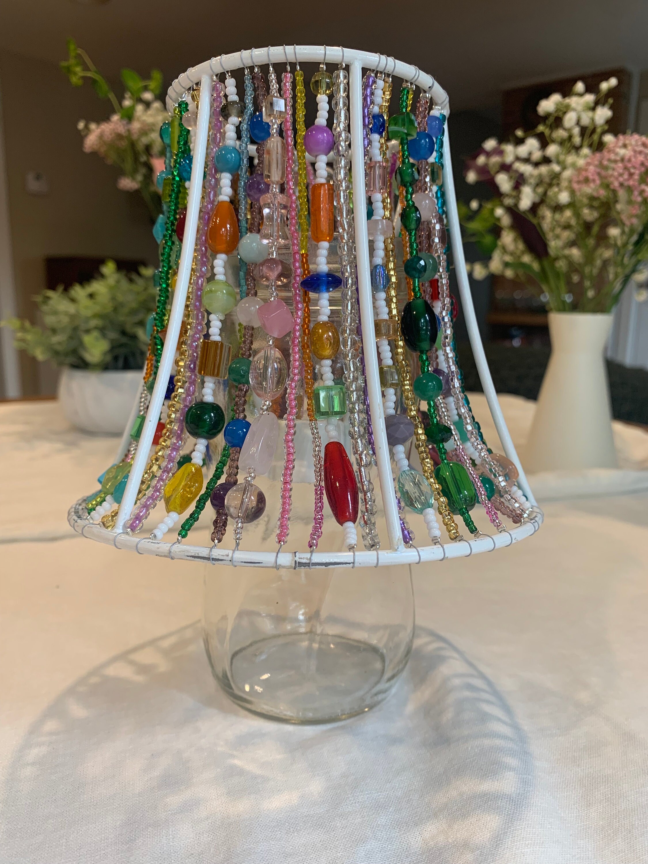 Handcrafted Beaded Lampshade - Etsy