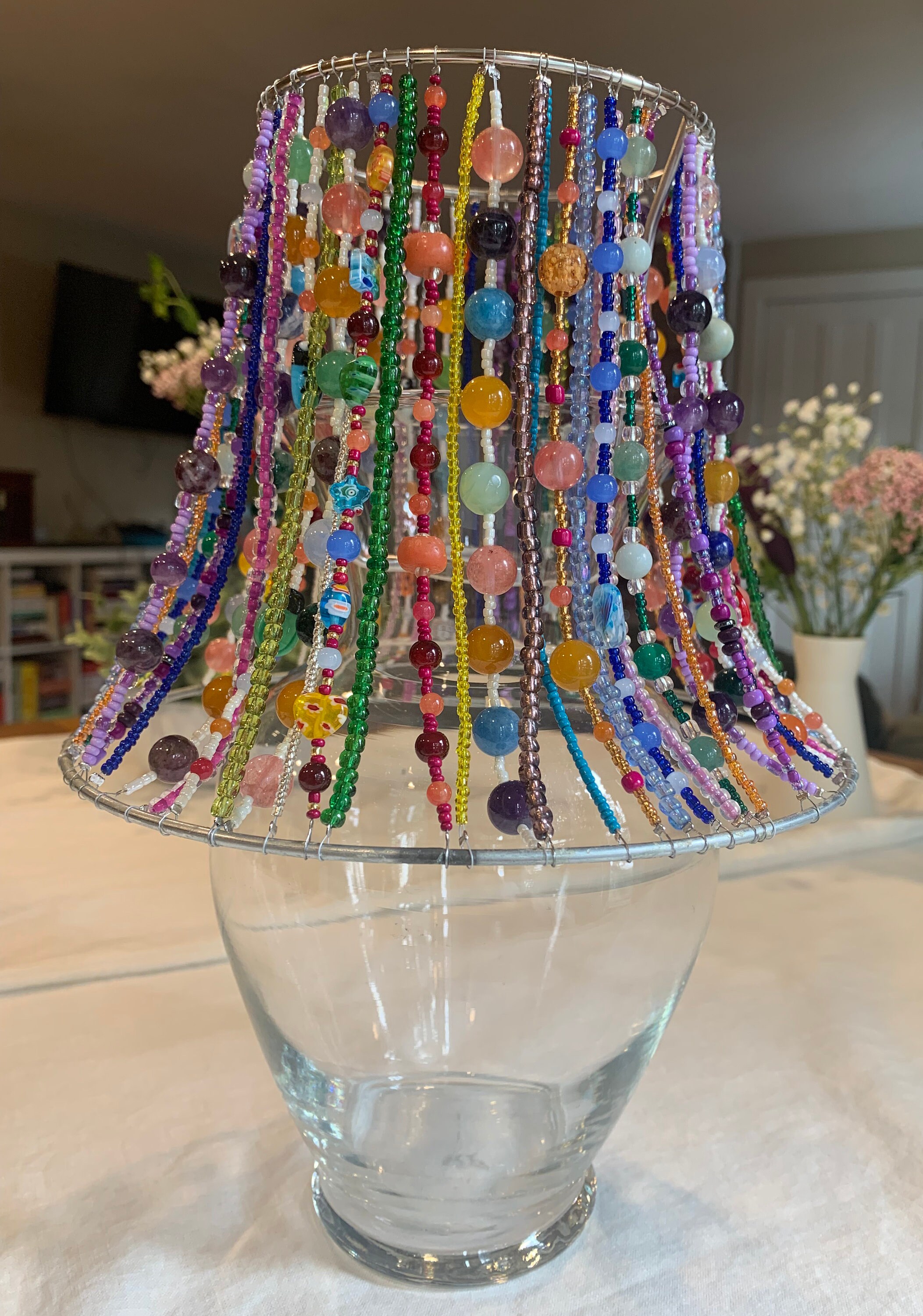 Handcrafted Beaded Lampshade - Etsy