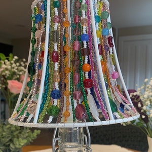 Handcrafted Beaded Lampshade - Etsy