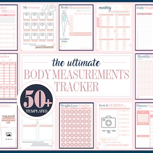 Ultimate Body Measurements Tracker, Planner and Templates Instant ...