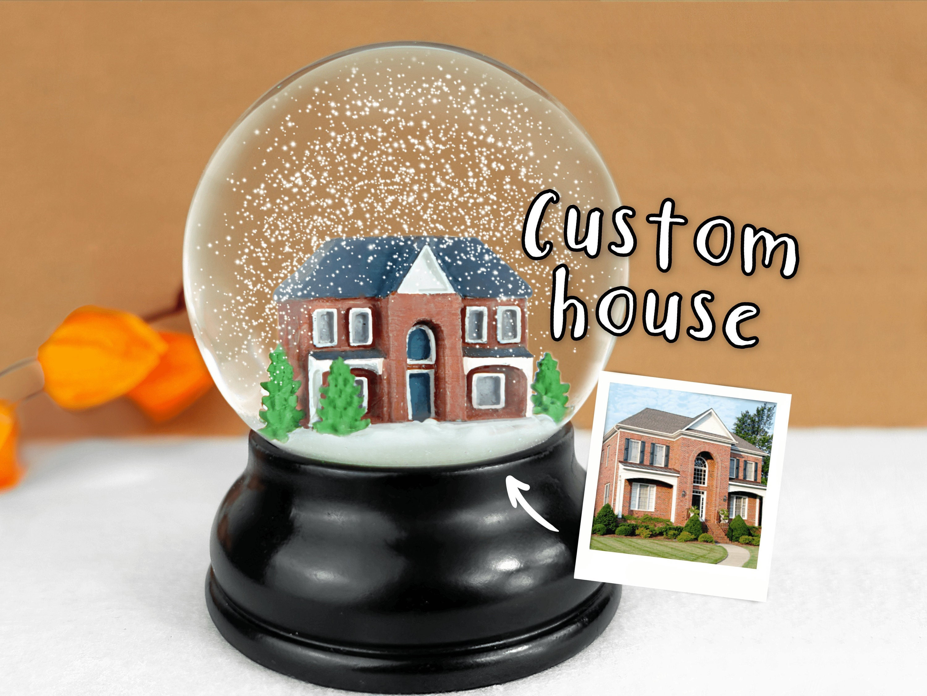 Custom Snow Globe- Snow Globe, Personalized, Home in Globe, Closing ...