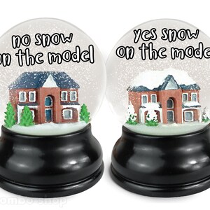 Snow Globe- Custom Snow Globe, Your Home in Globe, Christmas Gift ...