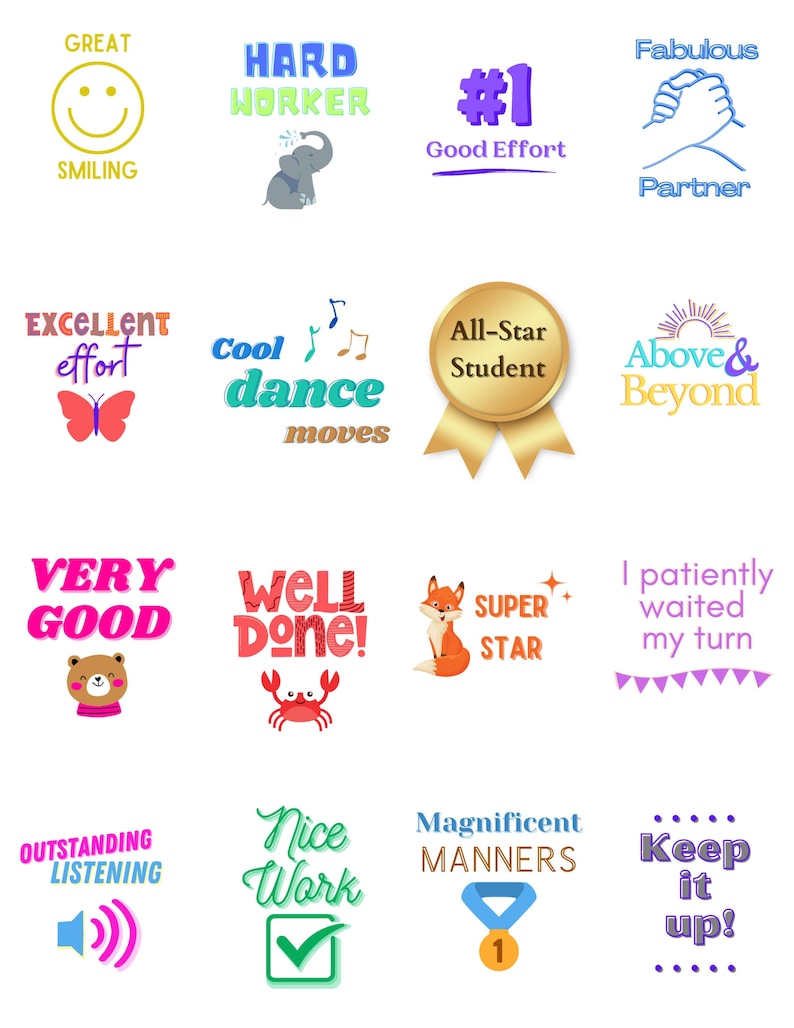 Brag Tags - Motivational Words - Teachers Will Love Handing These Out ...