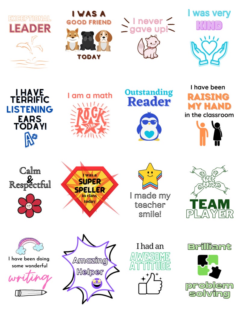 Brag Tags - Descriptive Phrases - Teacher's Will LOVE to Give These and ...