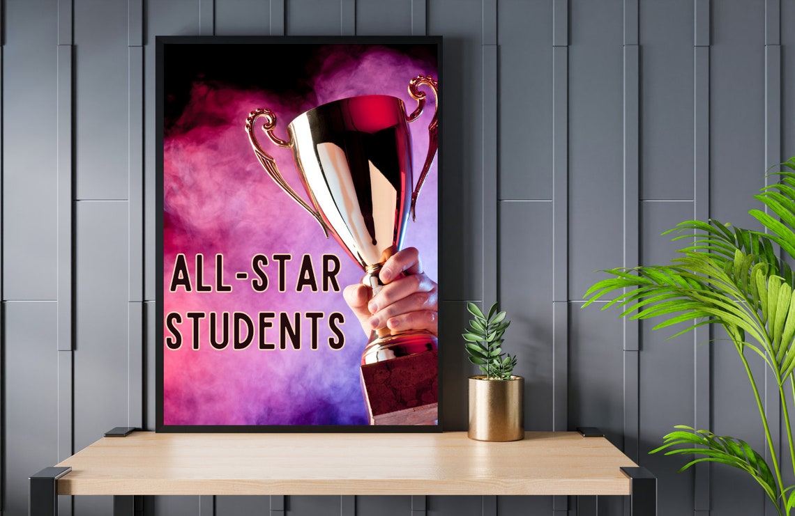 Poster PDF - All-star Student - 18" X 24" - Digital Download - Etsy