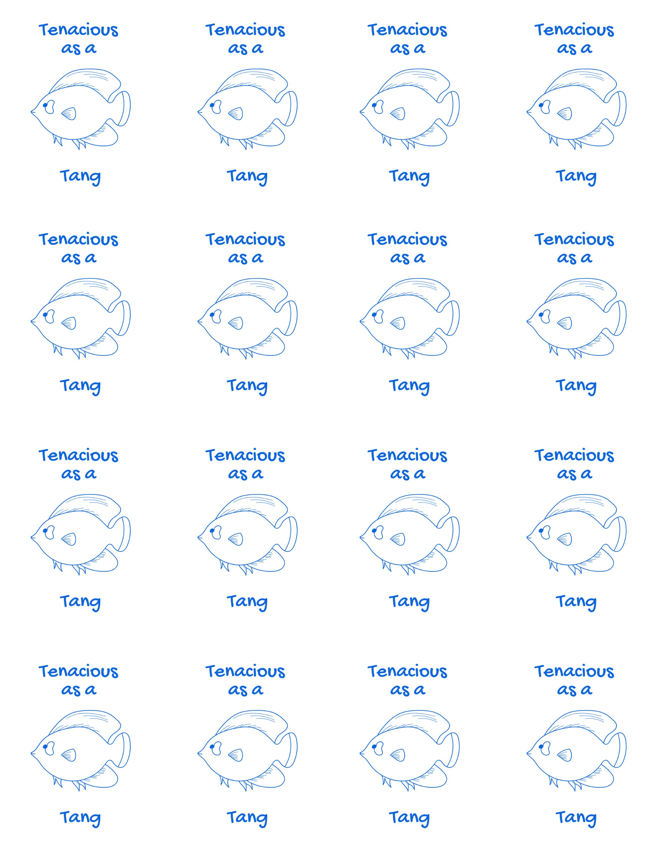 Brag Tags Animal Comparisons Set 6C Hand Out to Students - Etsy