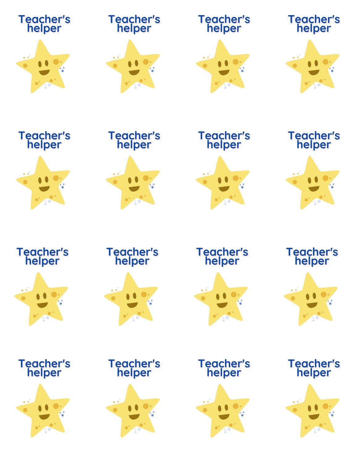Brag Tags School Helper Jobs in Class Hand Out to Deserving Students ...