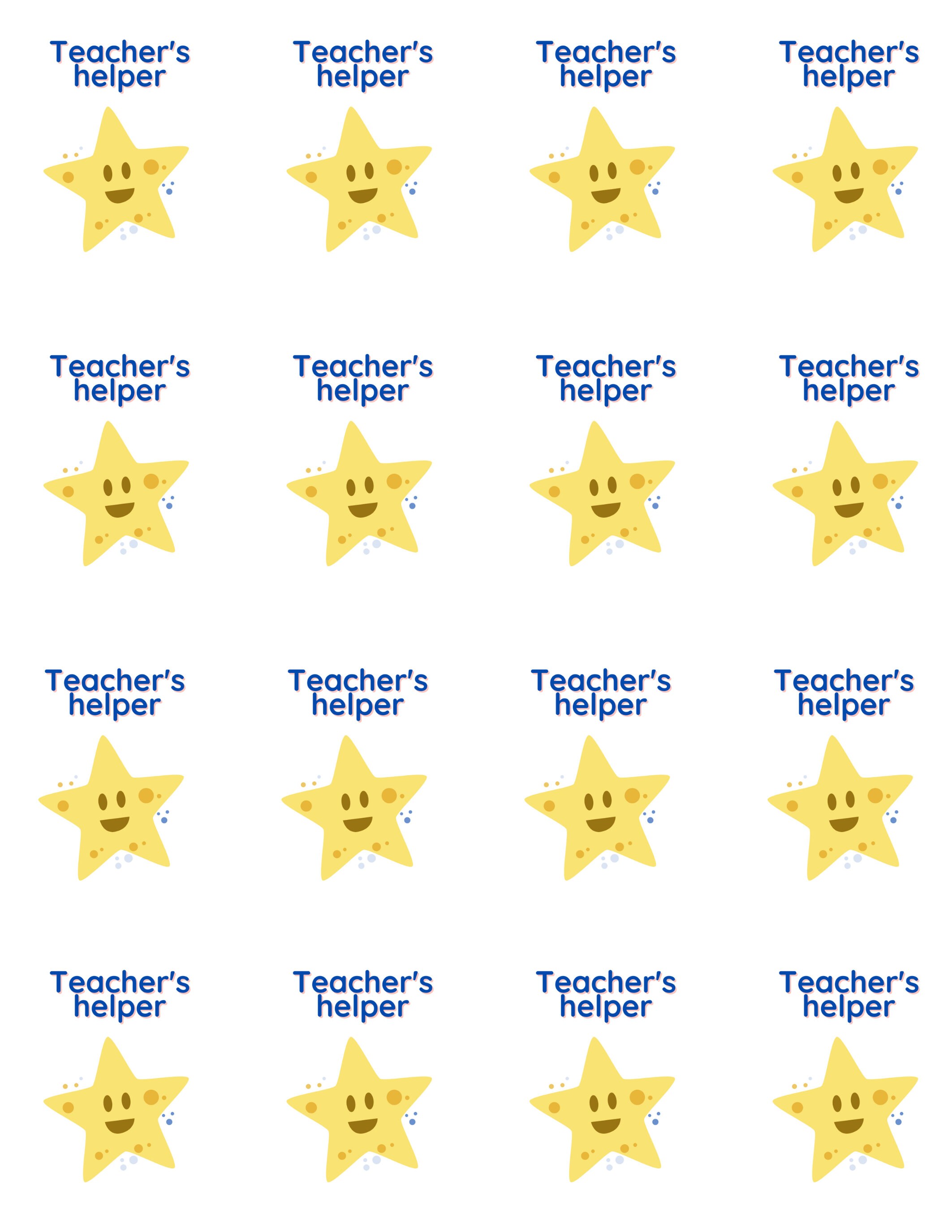 Brag Tags - School Helper Jobs in Class - Hand Out to Deserving ...