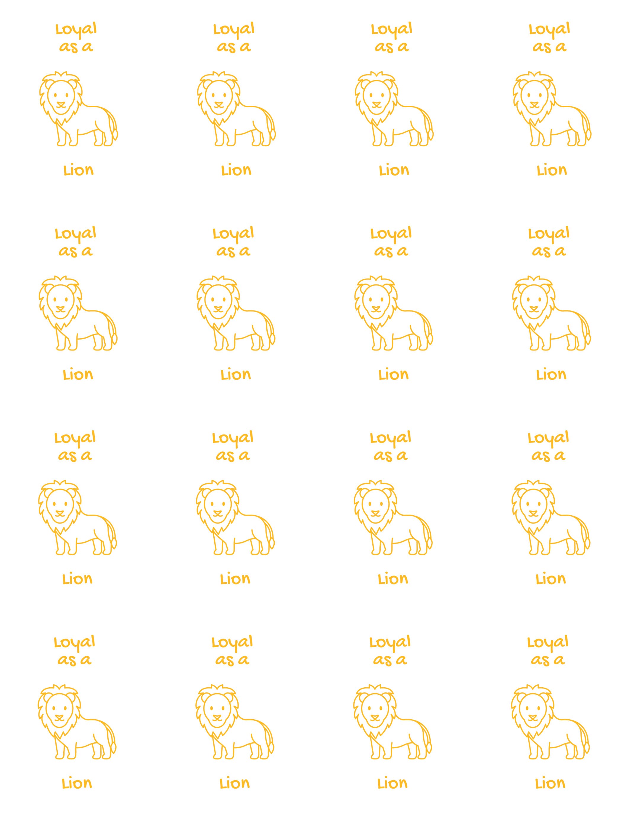 Brag Tags Animal Comparisons Set 6C Hand Out to Students - Etsy