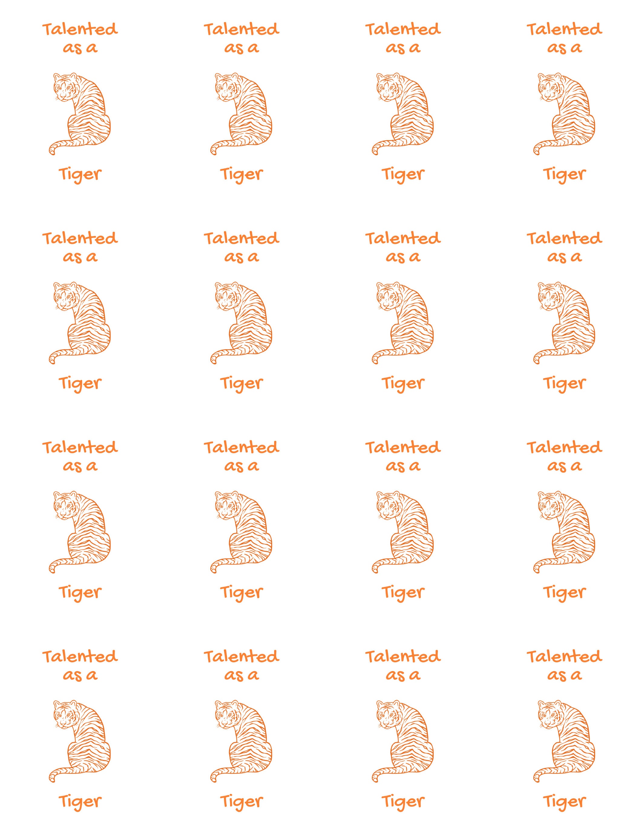 Brag Tags Animal Comparisons Set 6A Hand Out to - Etsy