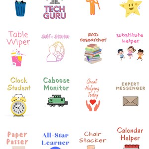 Brag Tags - School Helper Jobs in Class - Hand Out to Deserving ...