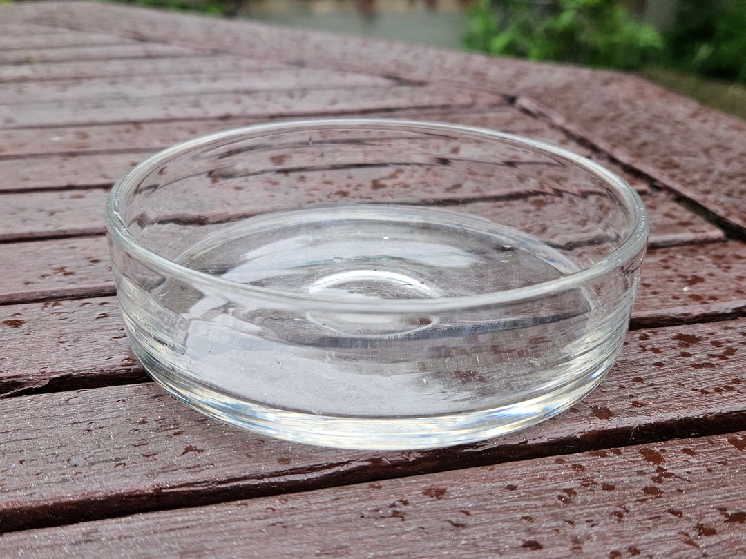 Vintage Large Replacement Clear Glass Butter Dish for Antique Silver or ...