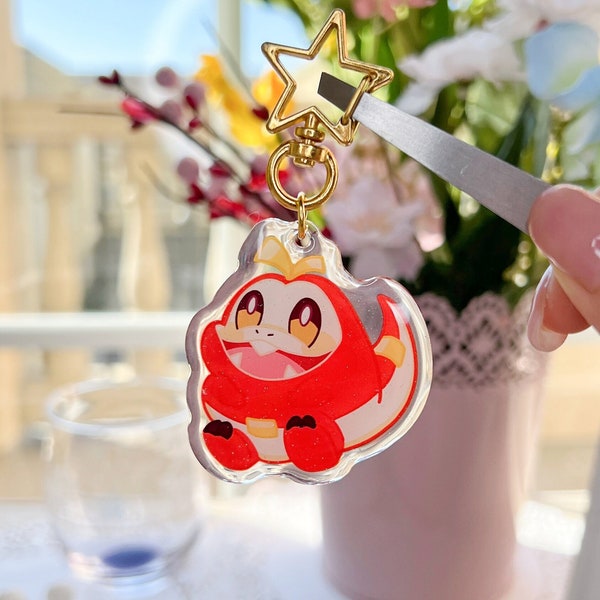 Fuecoco Keychain - Etsy