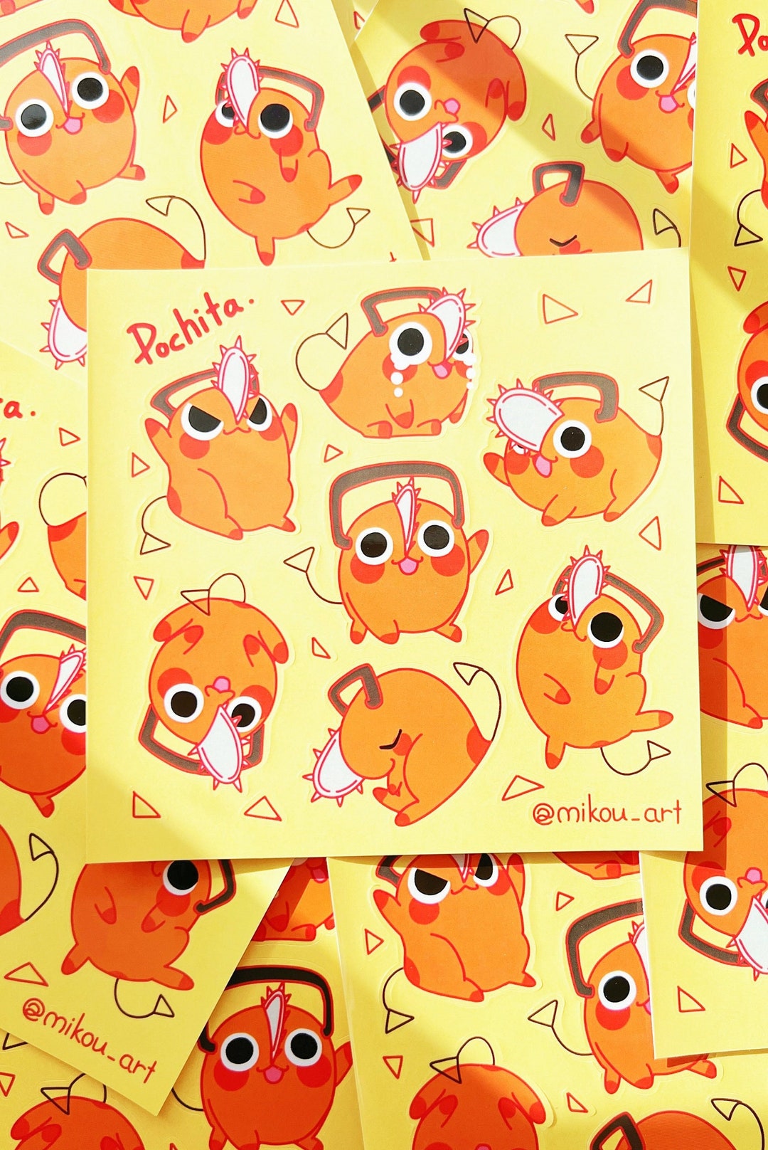 Sticker Sheet CSM Devil Dog Collage 5.5x5.5 Inch Waterproof & Fade ...