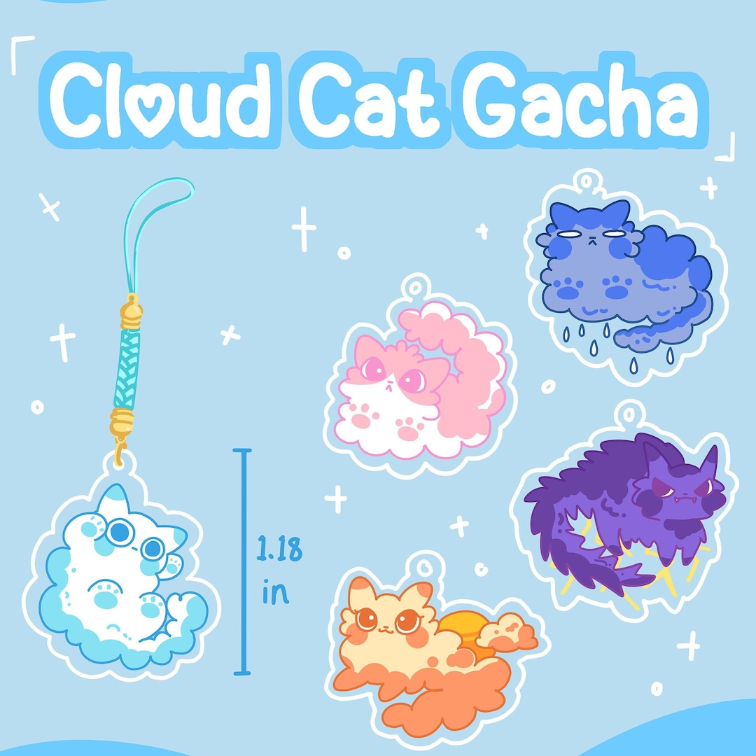 Cloud Cat Mystery Blind Bag | Mikou Original Art - Etsy