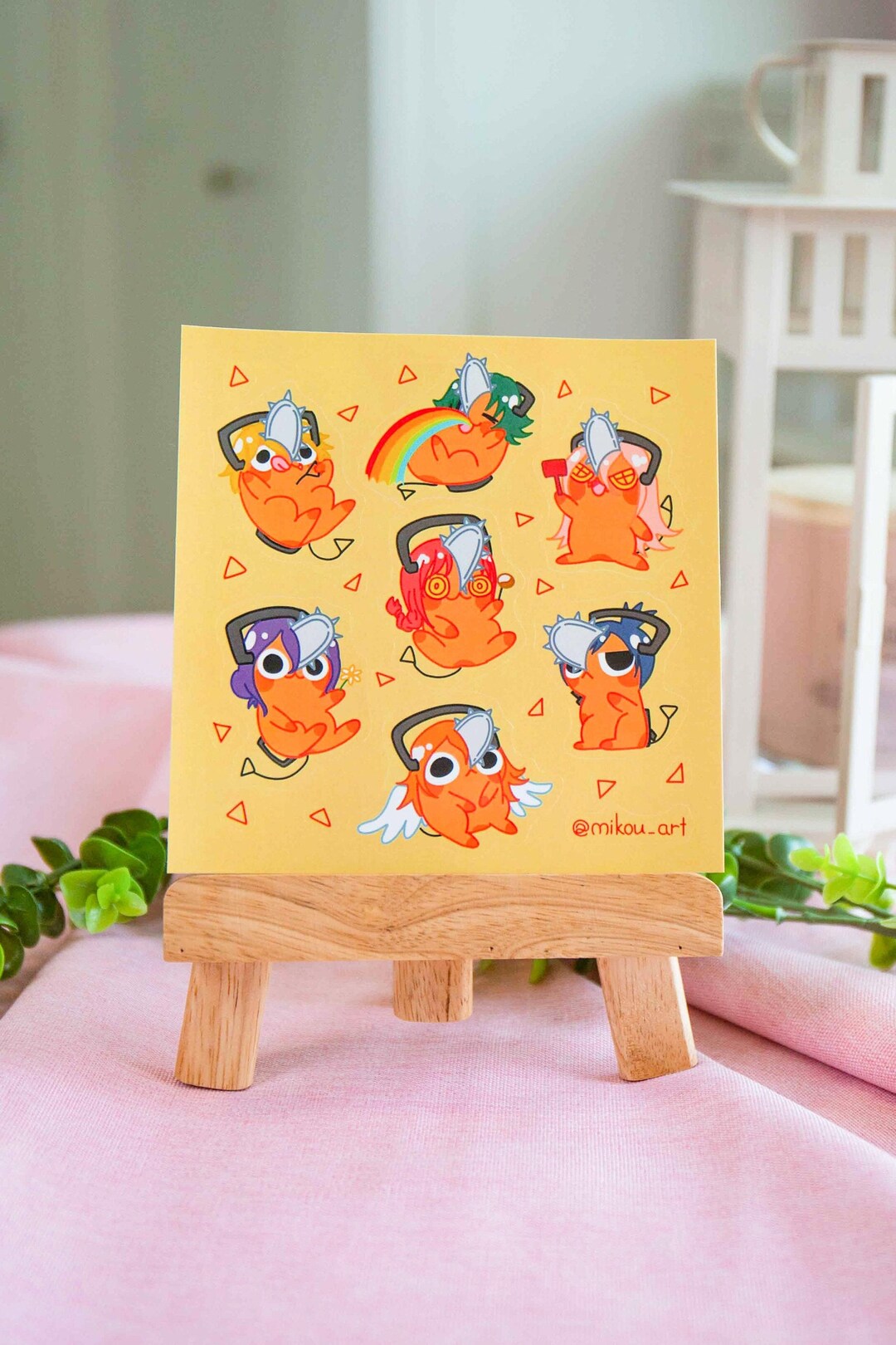 Sticker Sheet | CSM Cosplaying Devil Dog Collage | 5.5x5.5 Inch ...